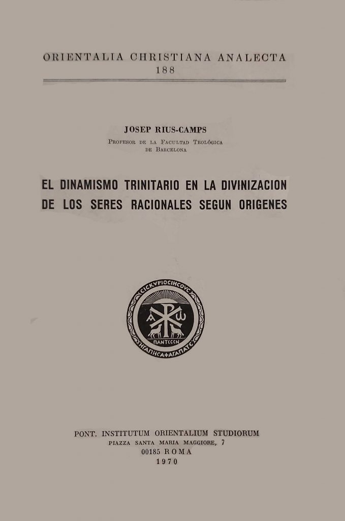 El dinamismo trinitario en la divinización de los seres racionales ...